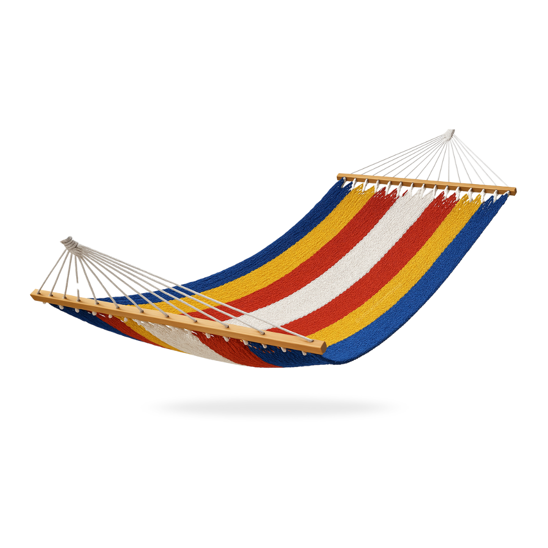 CO Flag Double Hammock – Colorado Hammock – Handwoven Comfort & Artistry
